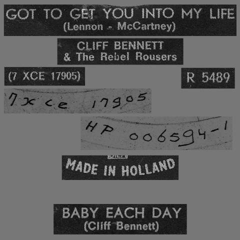 CLIFF BENNETT AND THE REBEL ROUSERS - GOT TO GET YOU INTO MY LIFE ...
