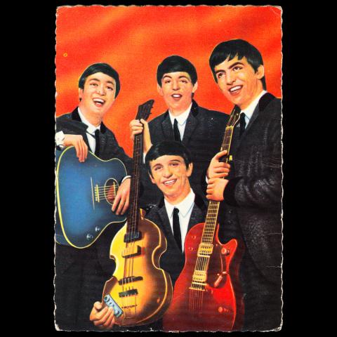 THE BEATLES - COLOR POSTCARD GERMANY - A - B | The Beatles